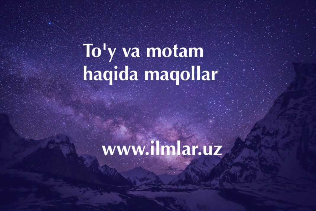 Vatan va vatanparvarlik haqida maqollar. Maqollar to'plami