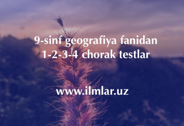 Informatika fanidan 6-sinf choraklik testlar to'plami. Informatika test ...
