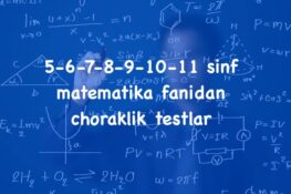 5-sinf botanika biologiya fanidan testlar. Biologiyadan 1-2-3-4 chorak test